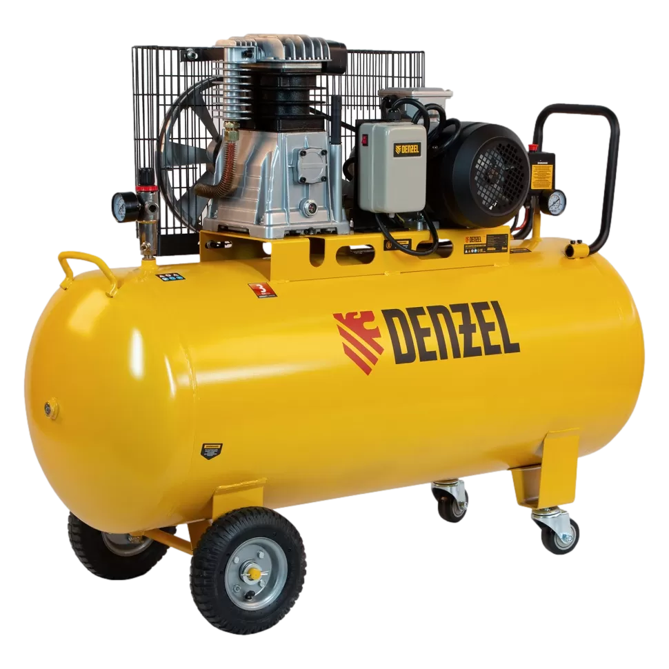 Компрессор воздушный DENZEL BCI3000-T/200, 3.0 кВт, ременный привод ...